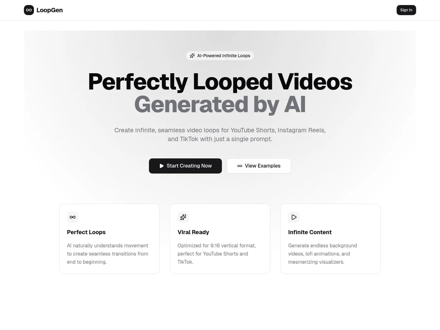 LoopGen AI Video Maker