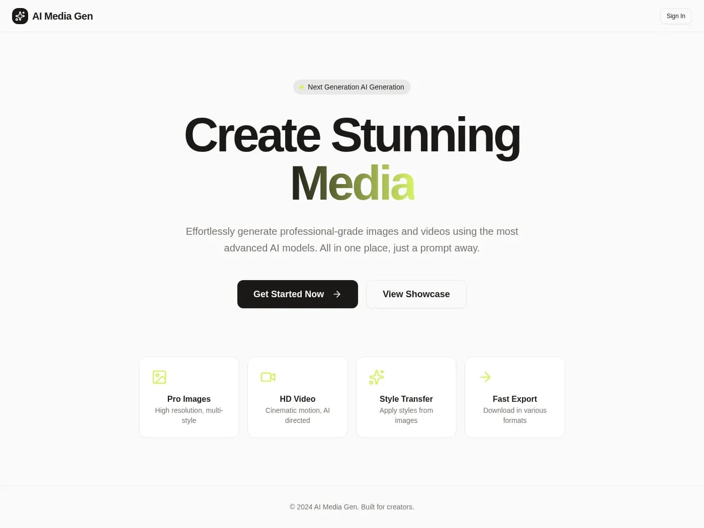 AI Media Generator
