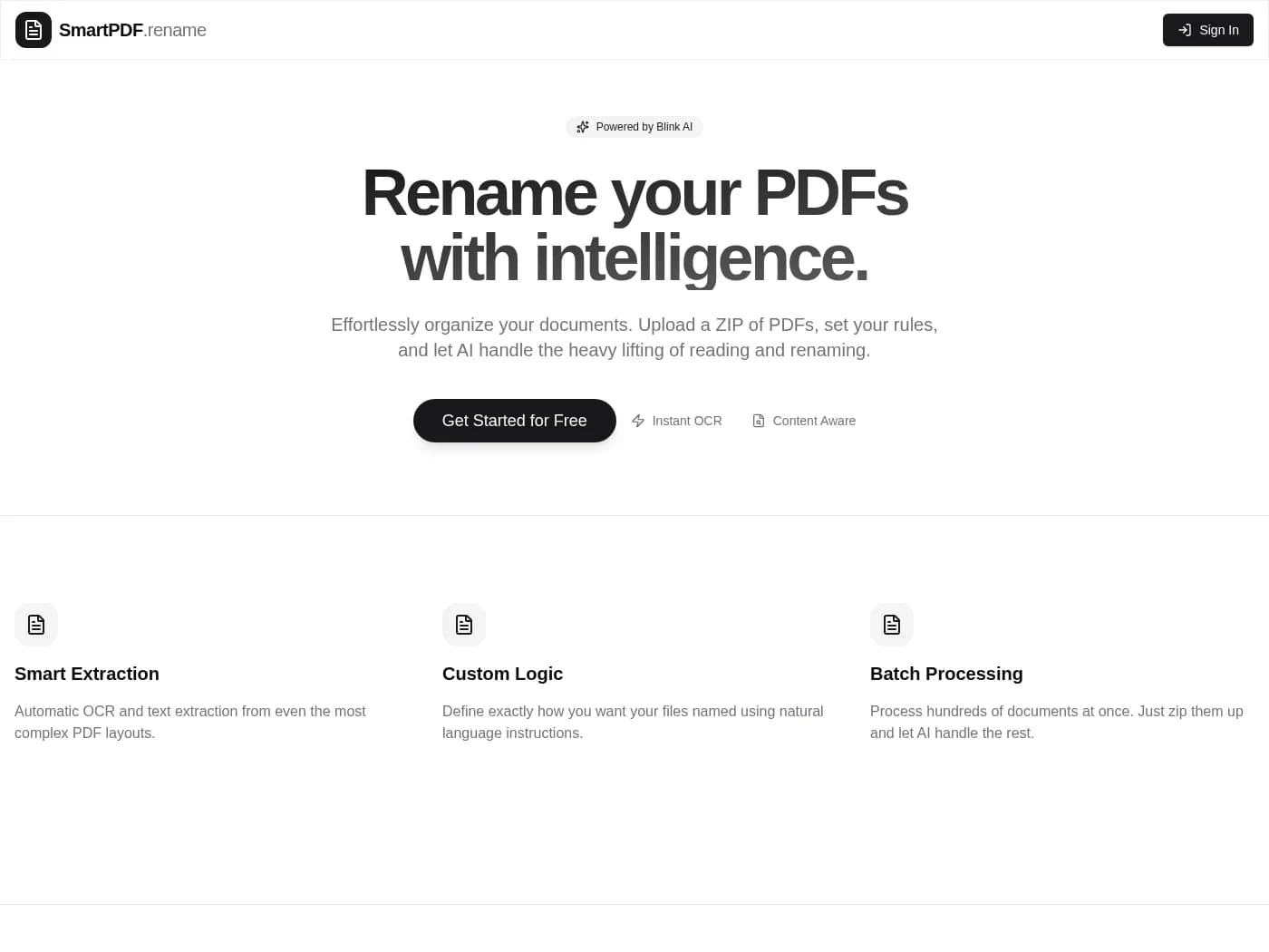 Smart PDF Renamer
