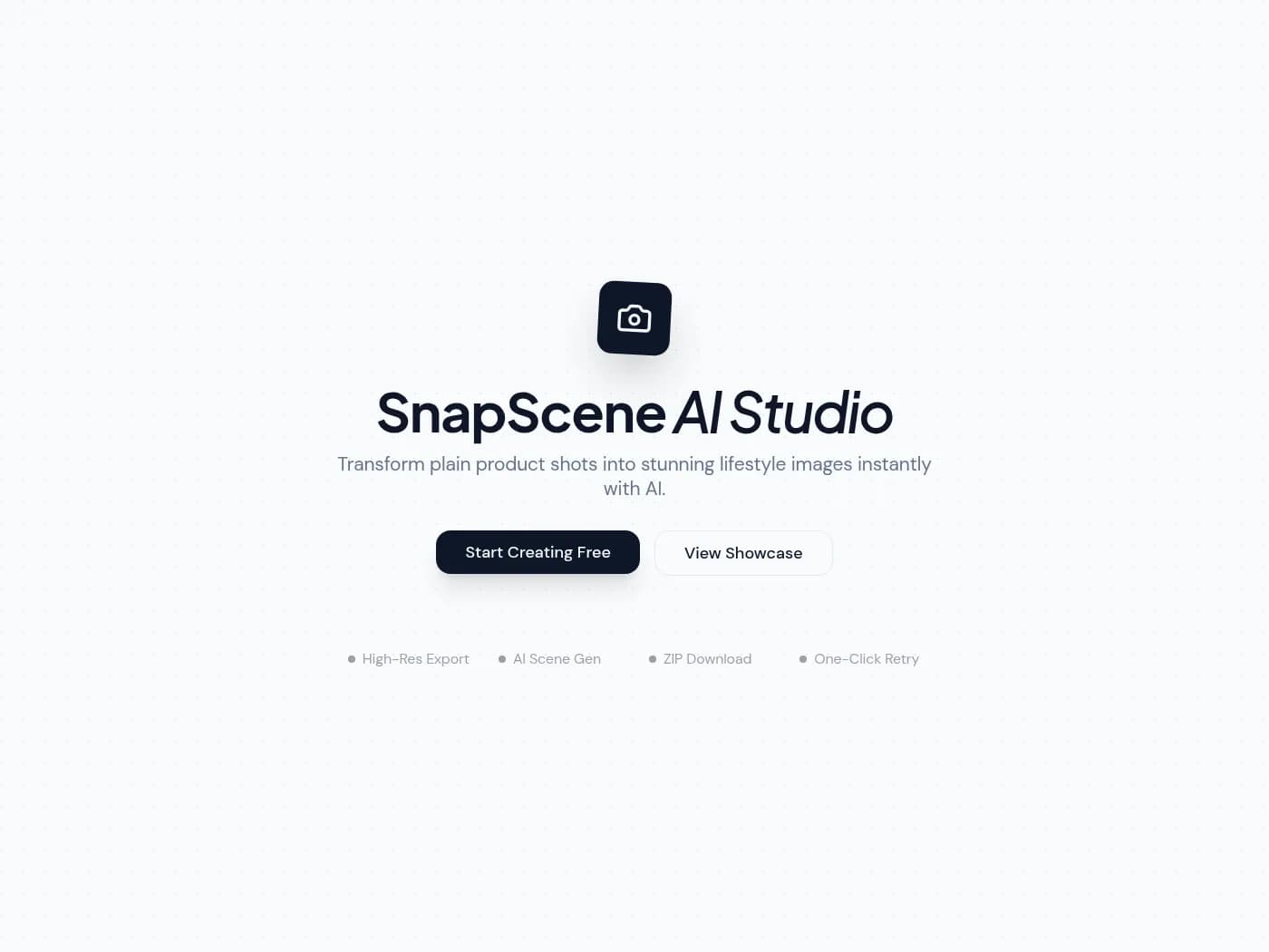 SnapScene AI Studio