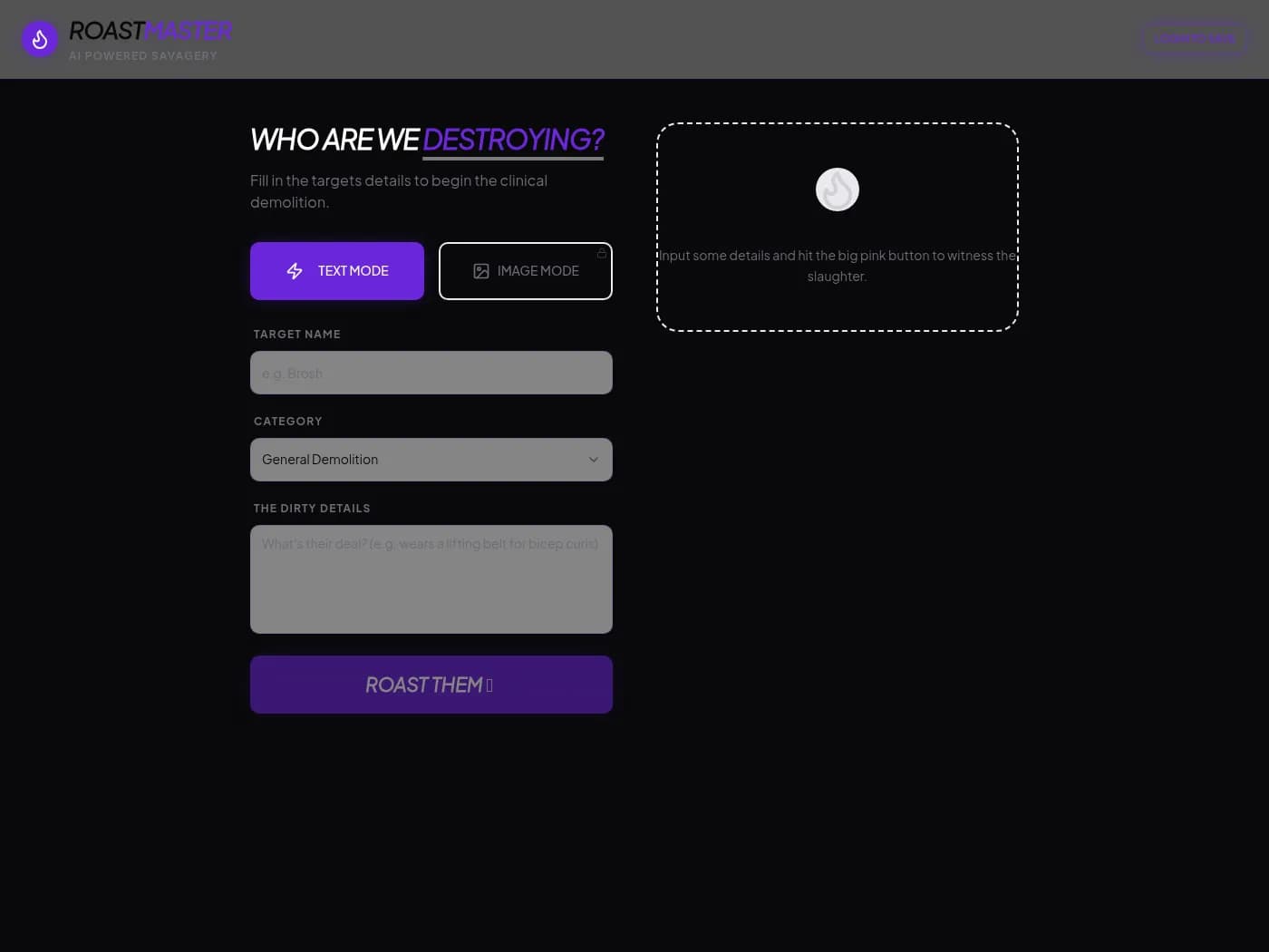 RoastMaster AI Web App