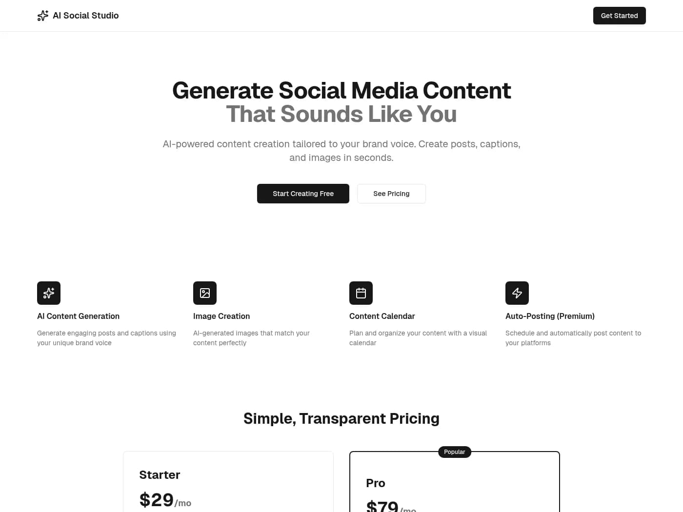 AI Social Media Studio