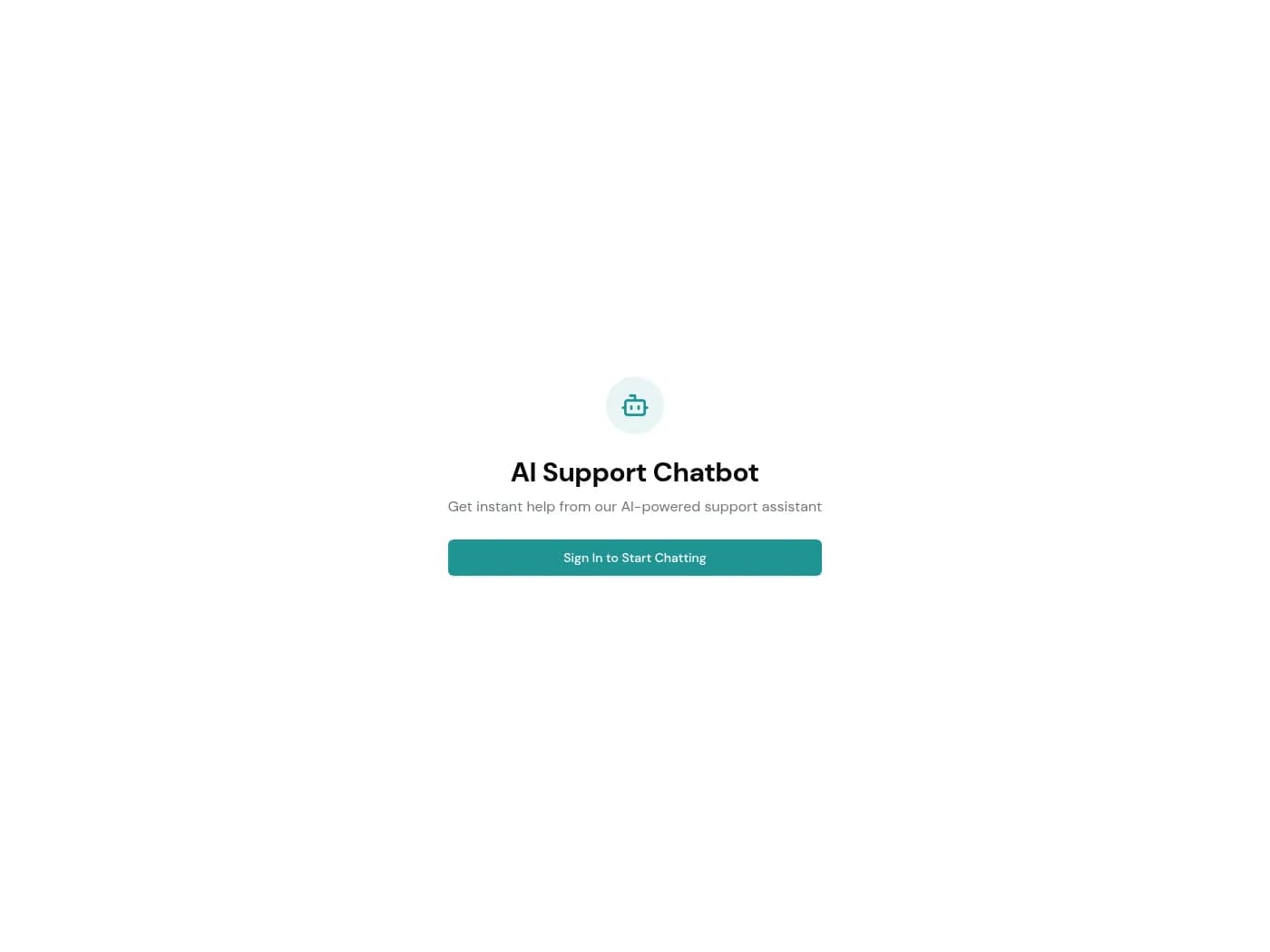 AI Support Chatbot