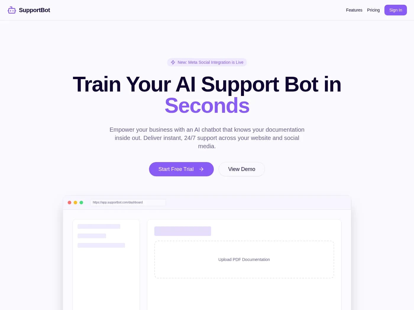 SupportBot Platform