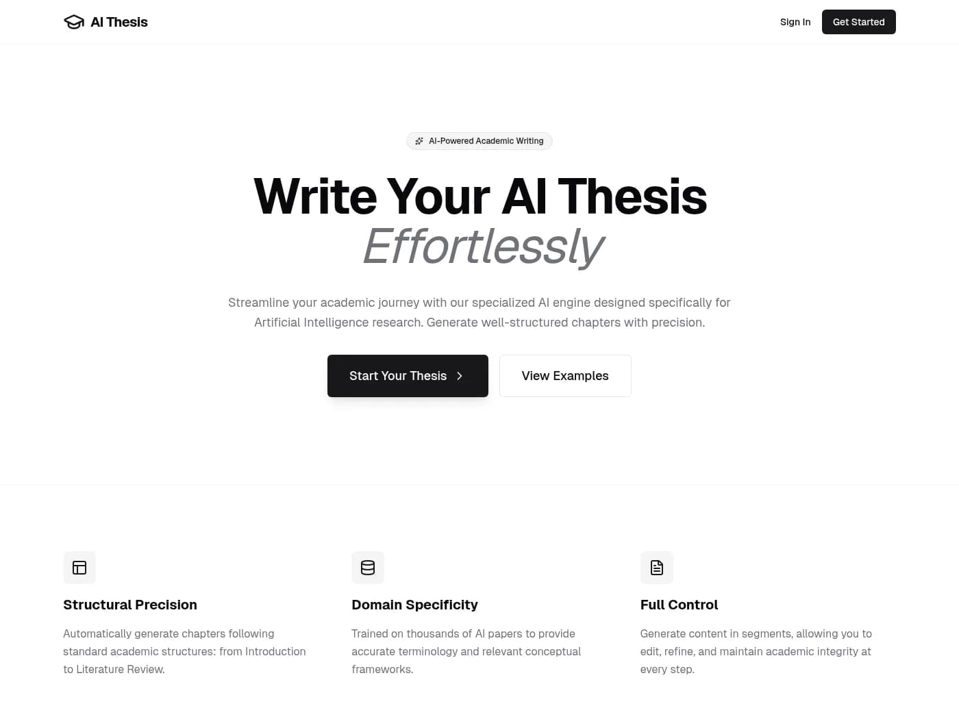 AI Thesis Chapter Generator
