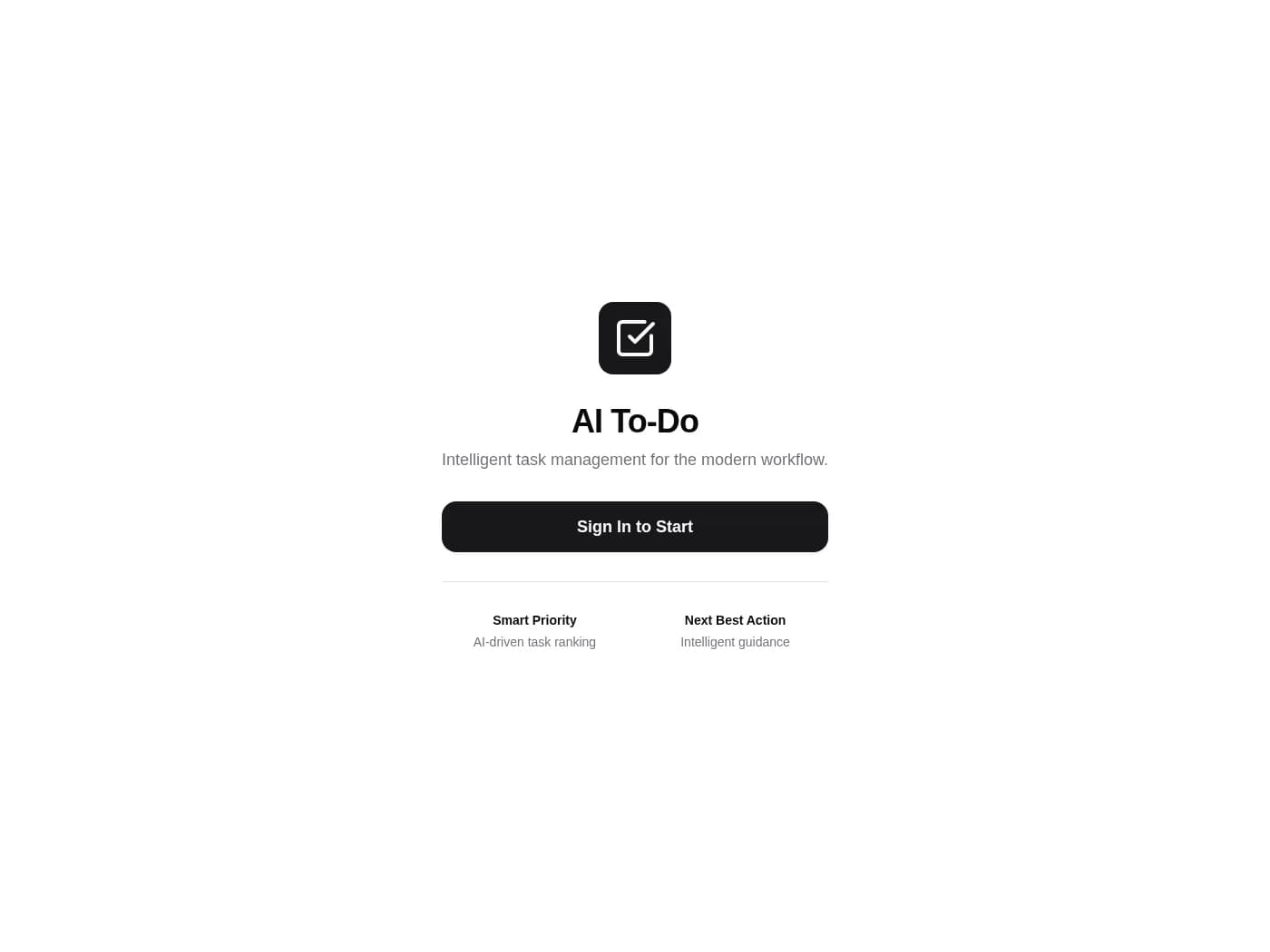 AI To-Do App