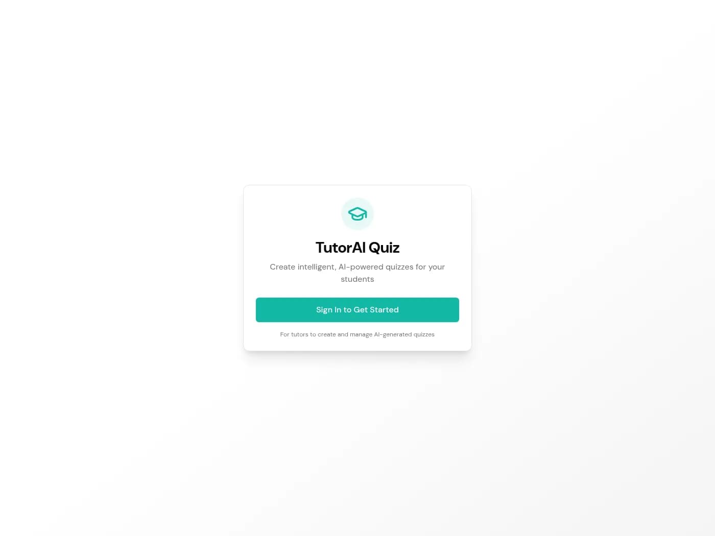 TutorAI Quiz App
