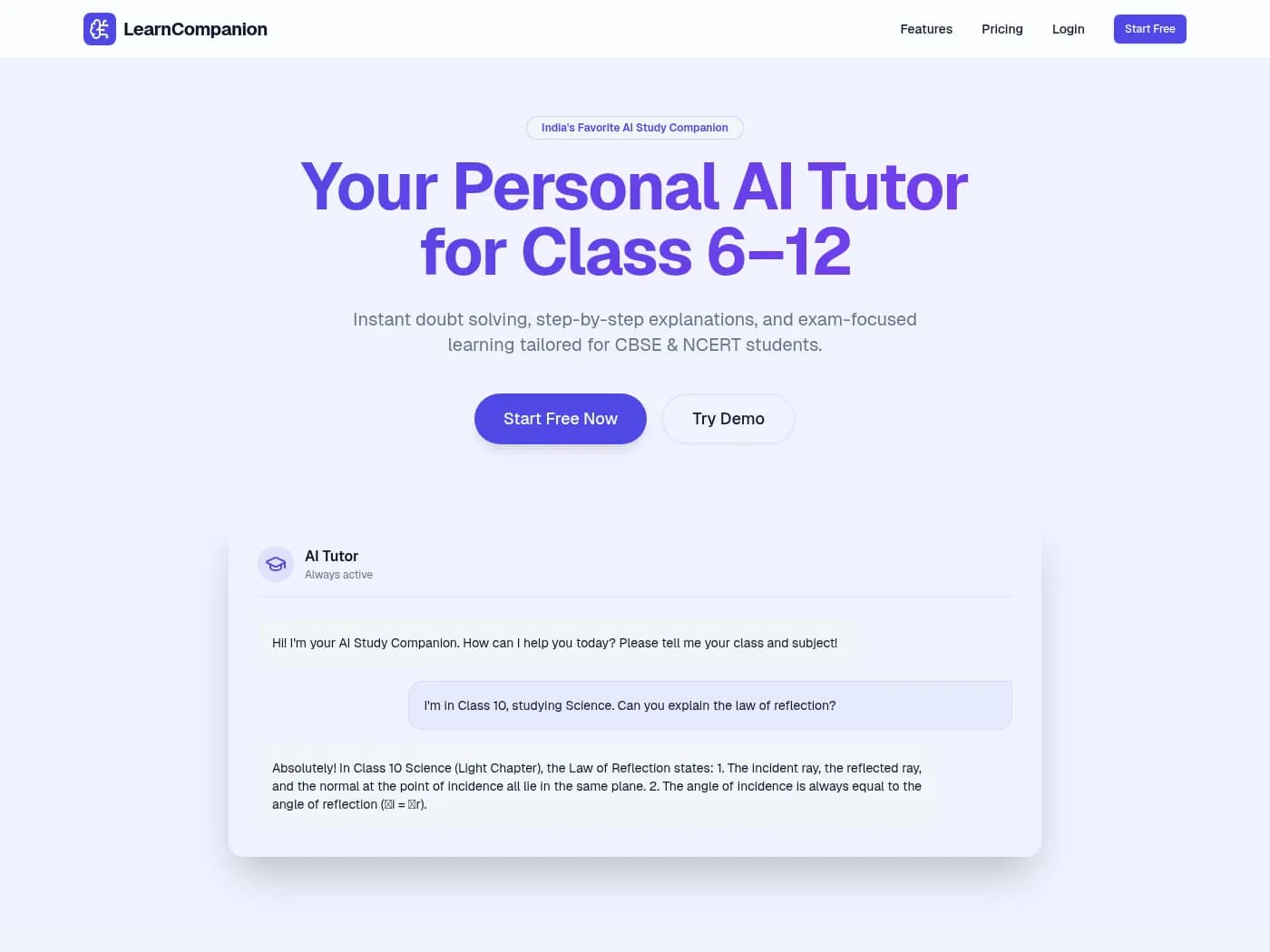 AI Learning Tutor SaaS