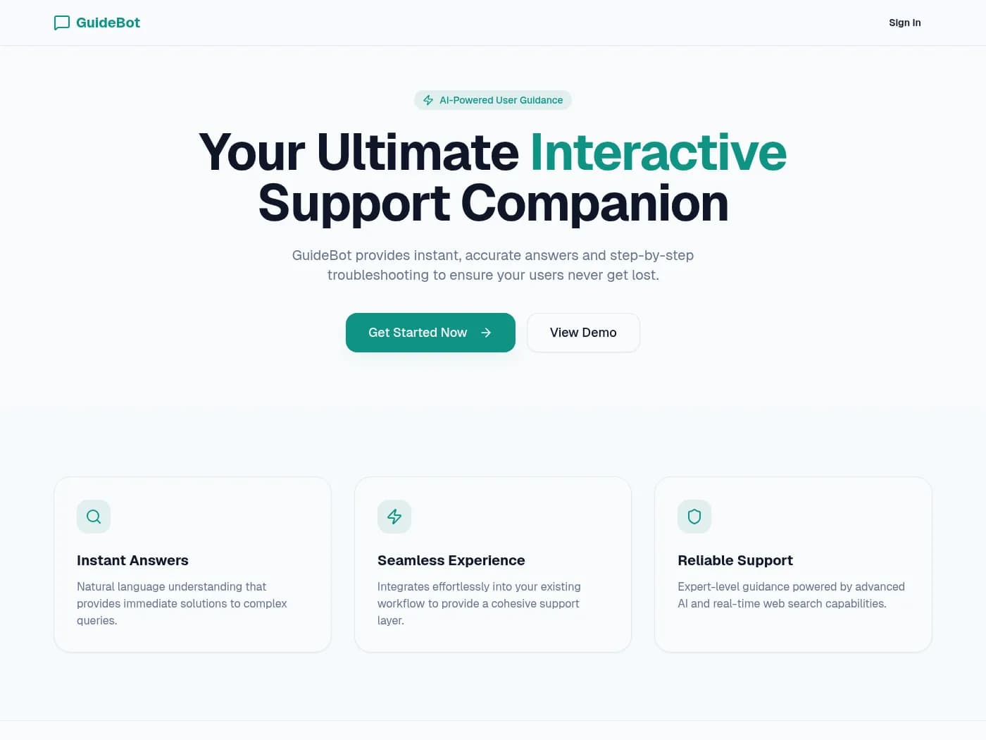 GuideBot AI Assistant