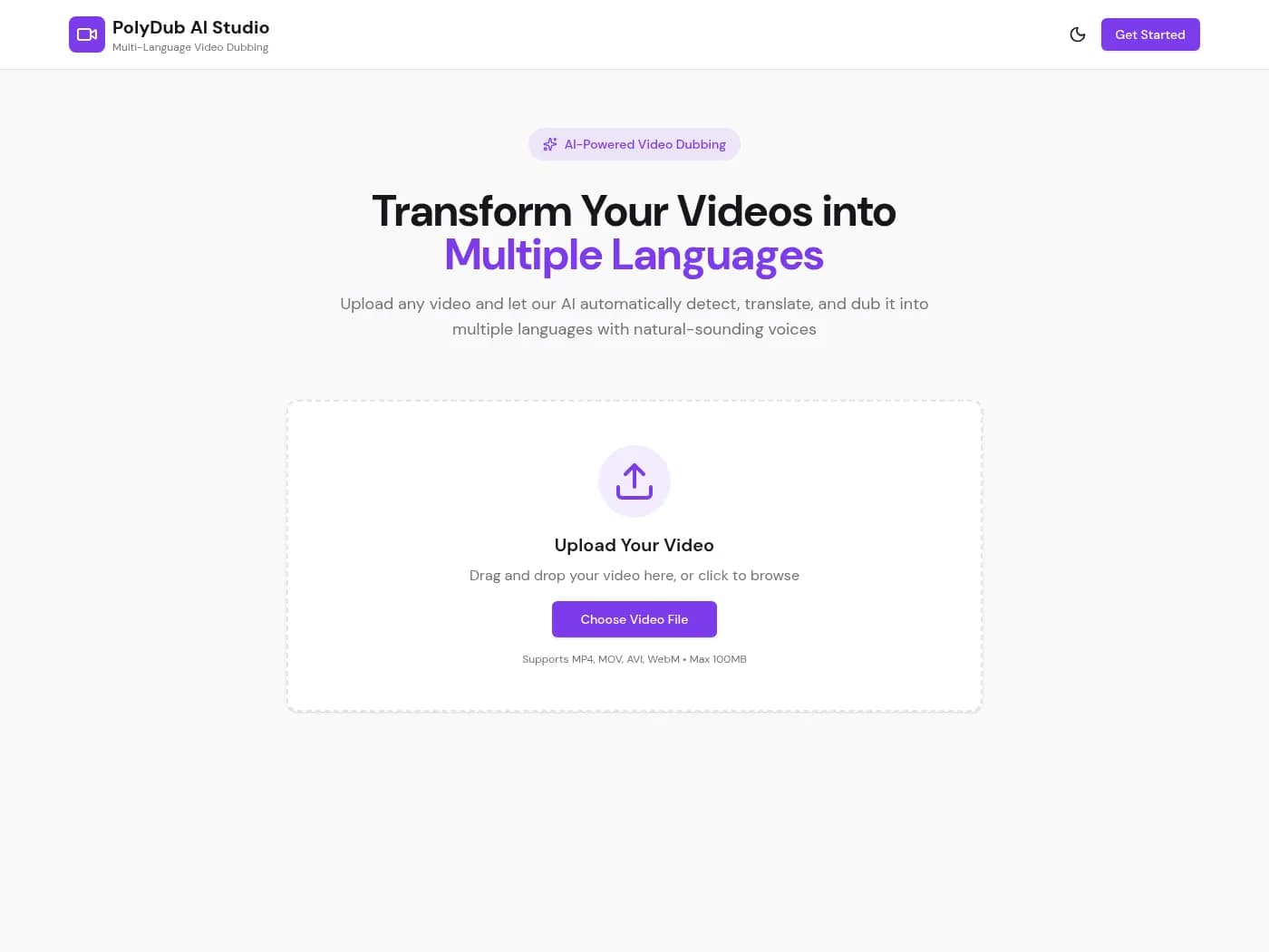 PolyDub AI Studio
