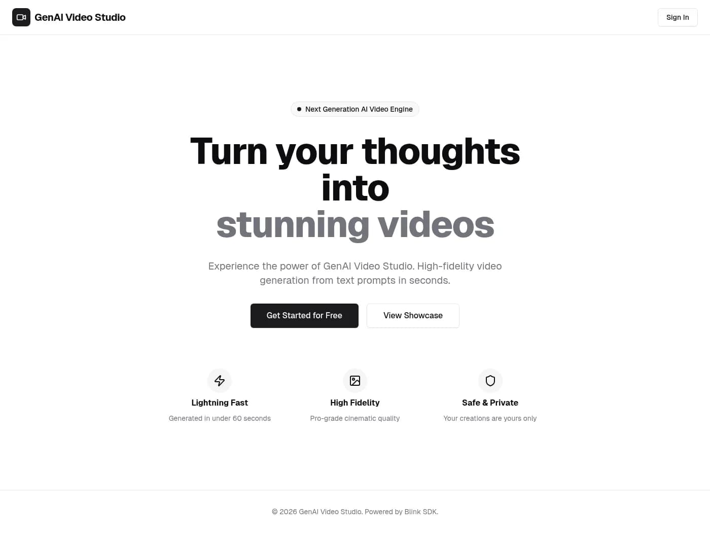 GenAI Video Studio
