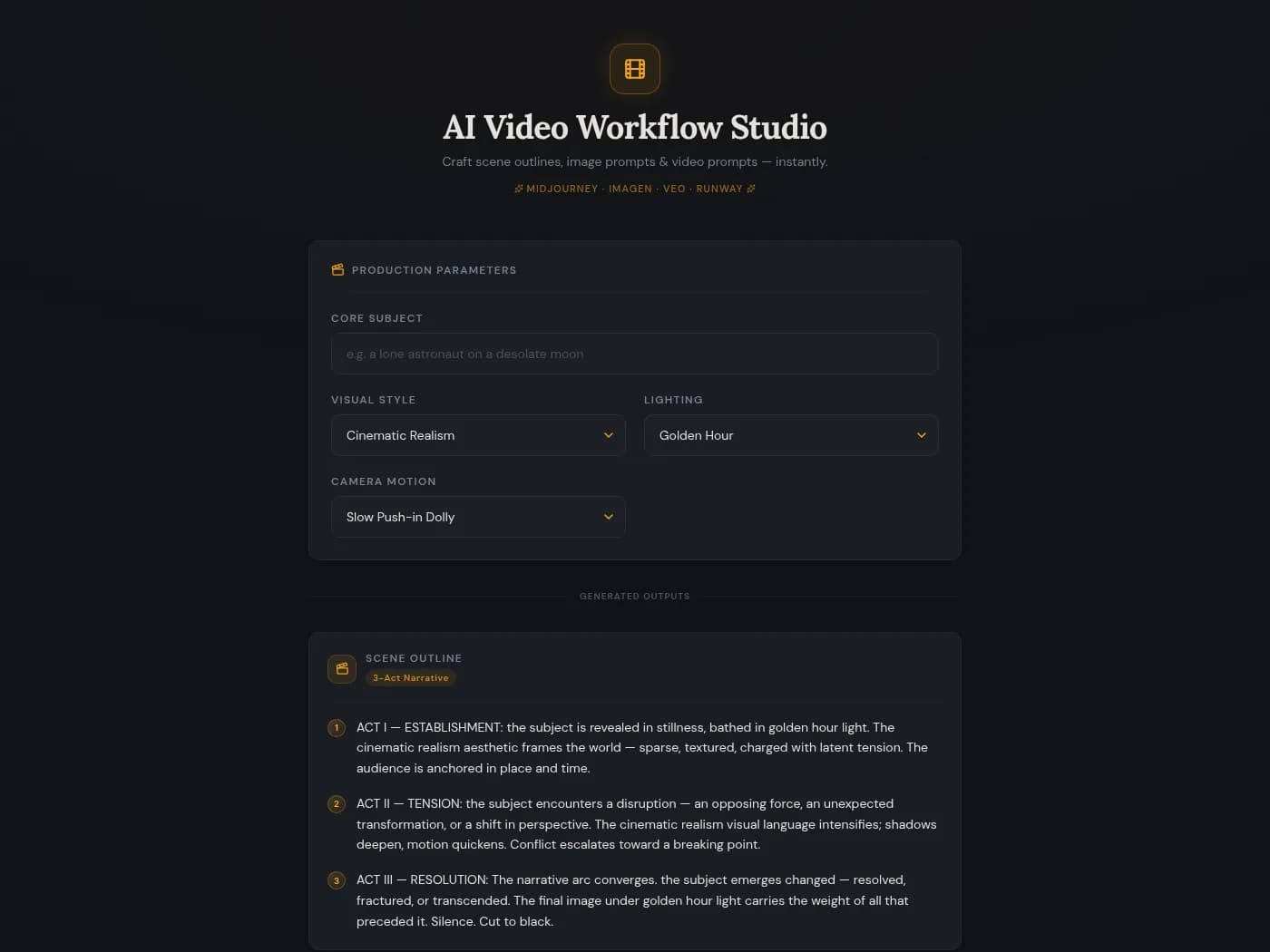 AI Video Workflow Studio