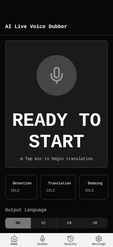 AI Live Voice Dubber