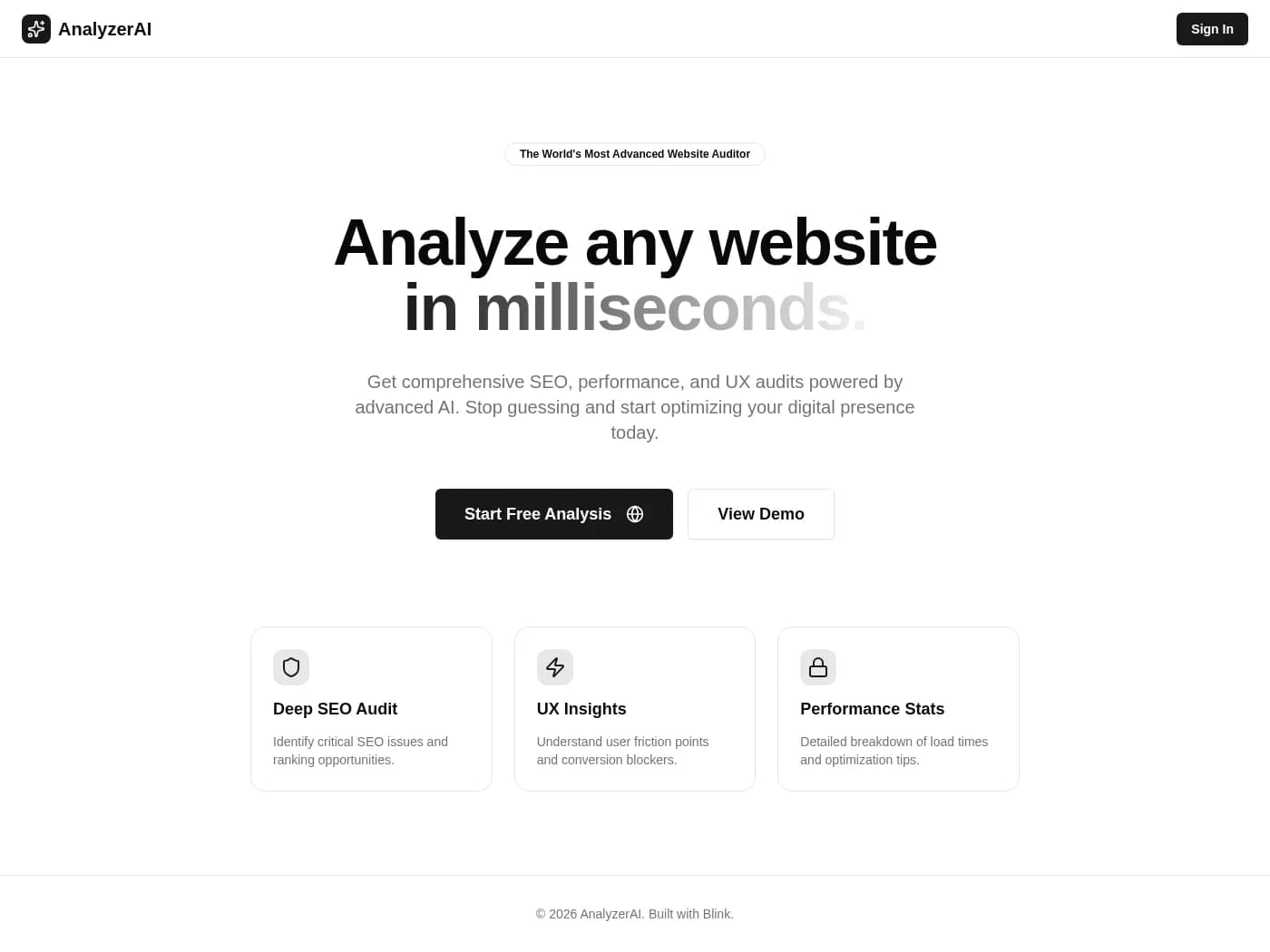 AI Website Analyzer