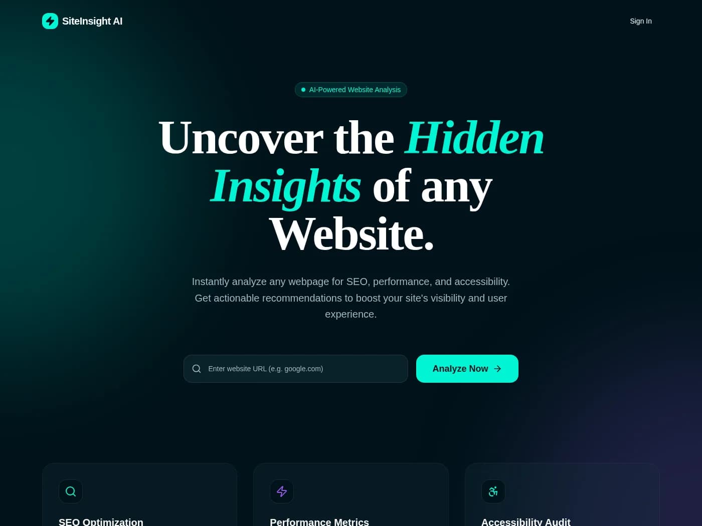 AI Website Analyzer
