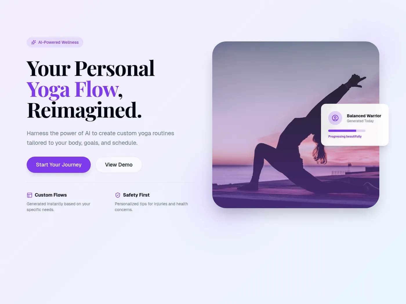 AI Yoga Routine Genie