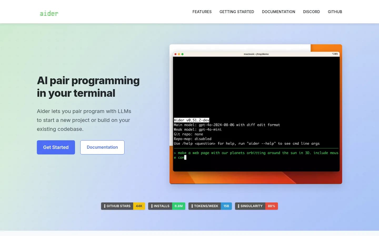 Aider — open source CLI coding agent with git integration