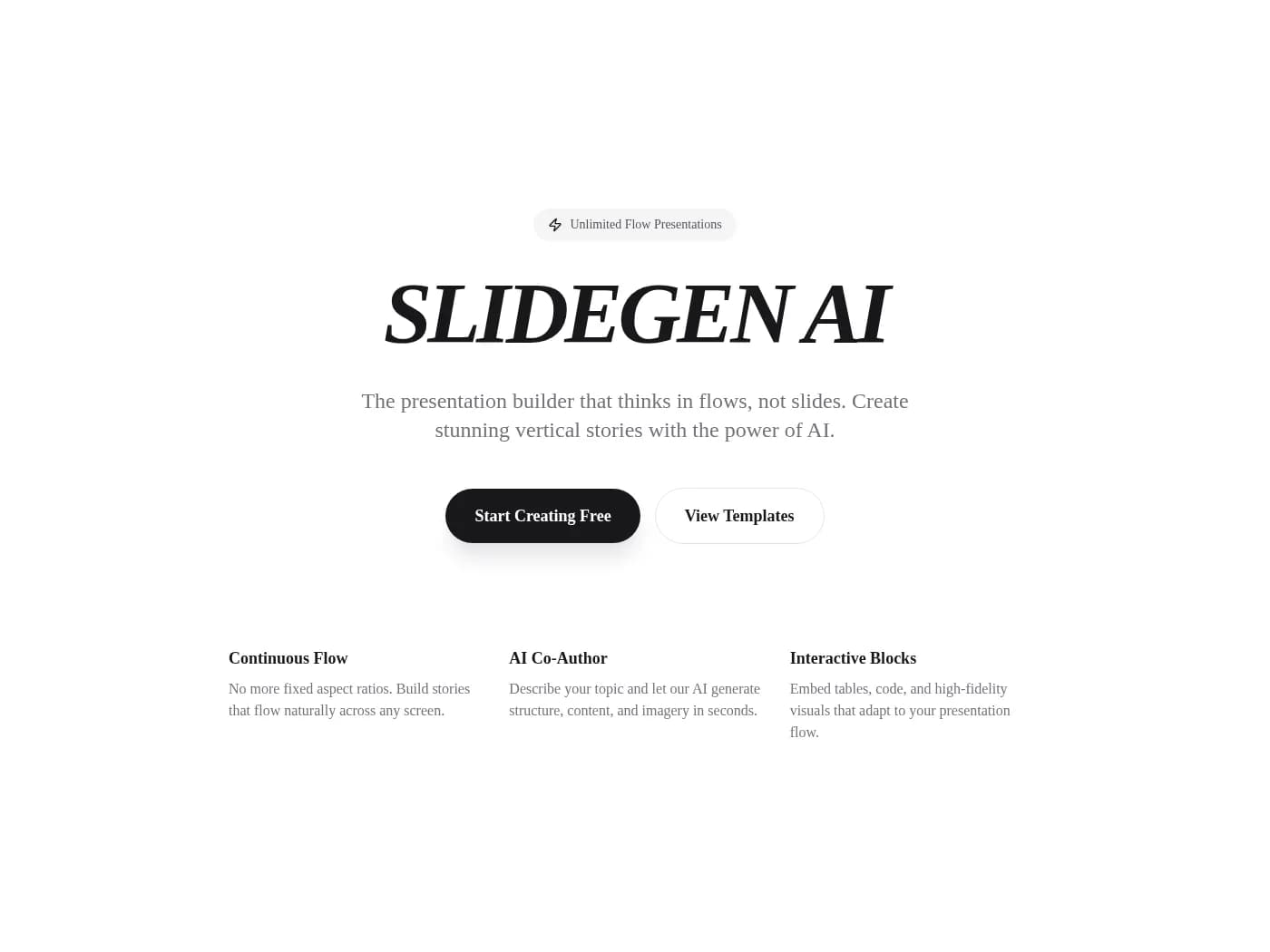SlideGen AI Unlimited