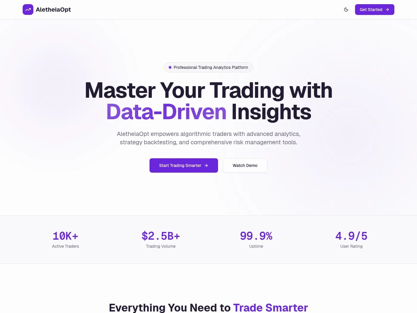 AletheiaOpt Trading Platform