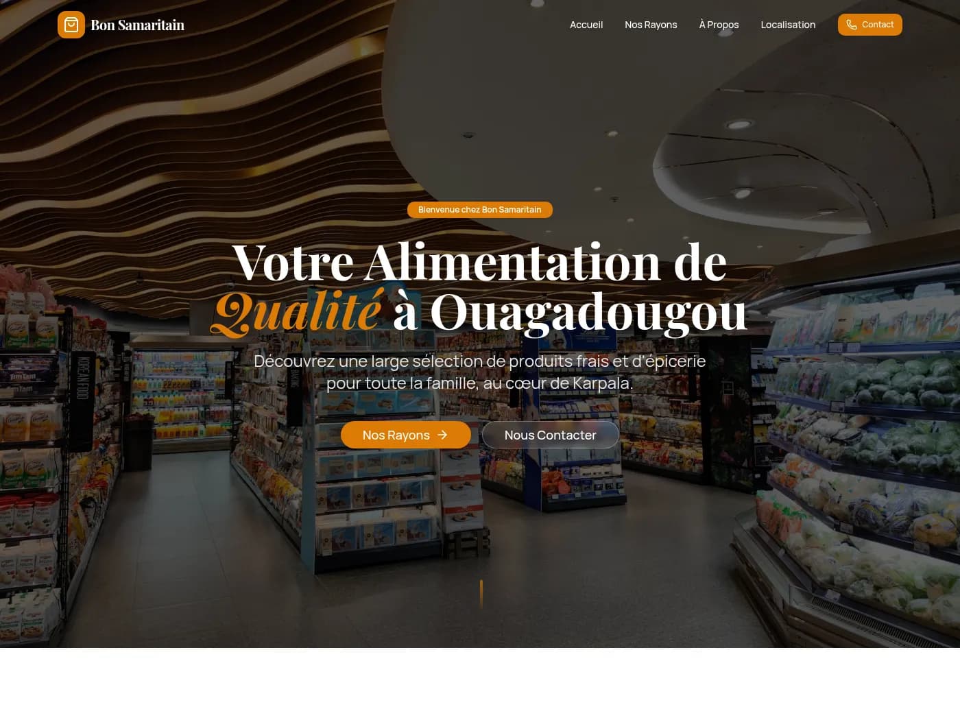 Alimentation Vitrine Site