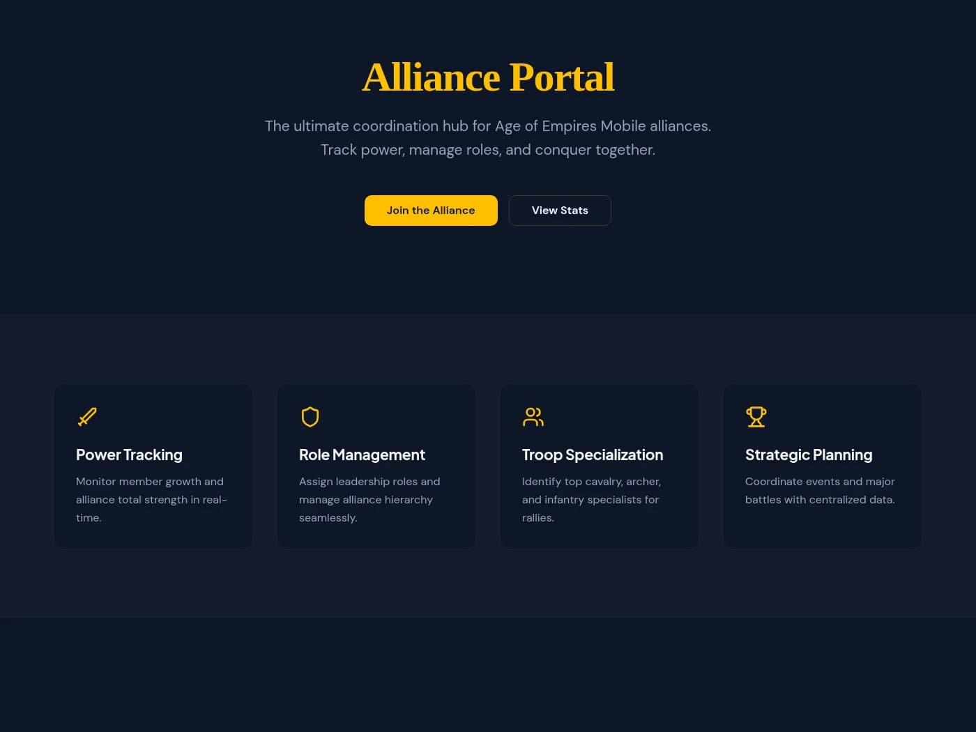 Alliance Member Portal