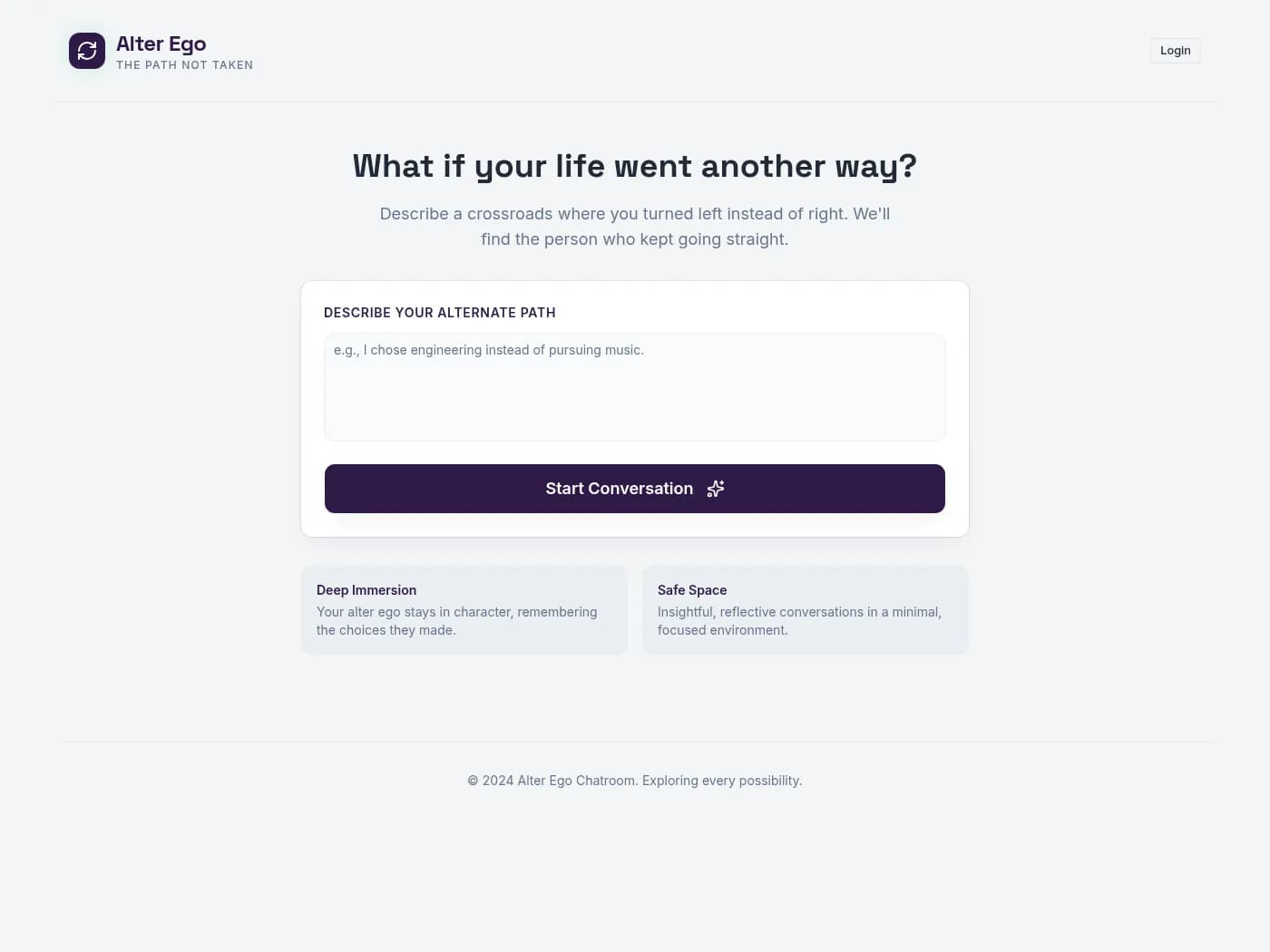 Alter Ego Chatroom