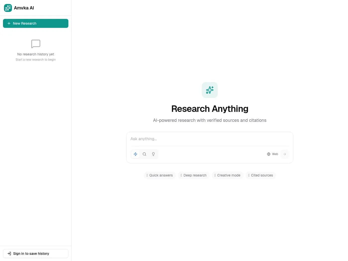 Amvka AI Research Copilot