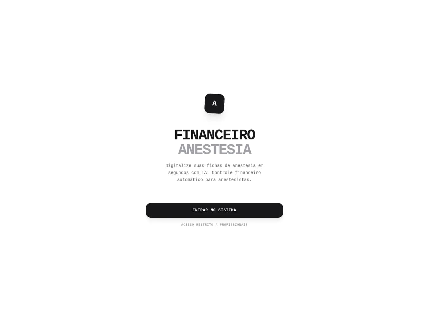 Orçamento Anestesias App