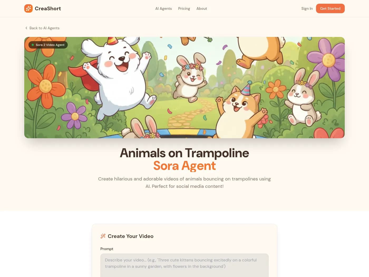 Animal Trampoline Agent