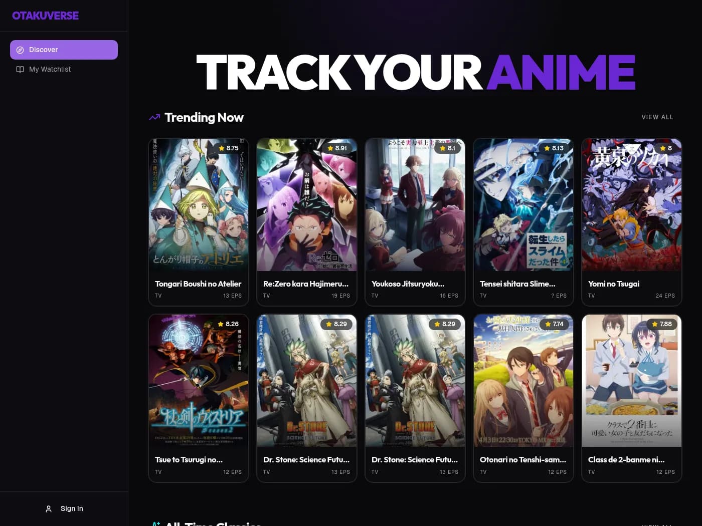 OtakuVerse Portal