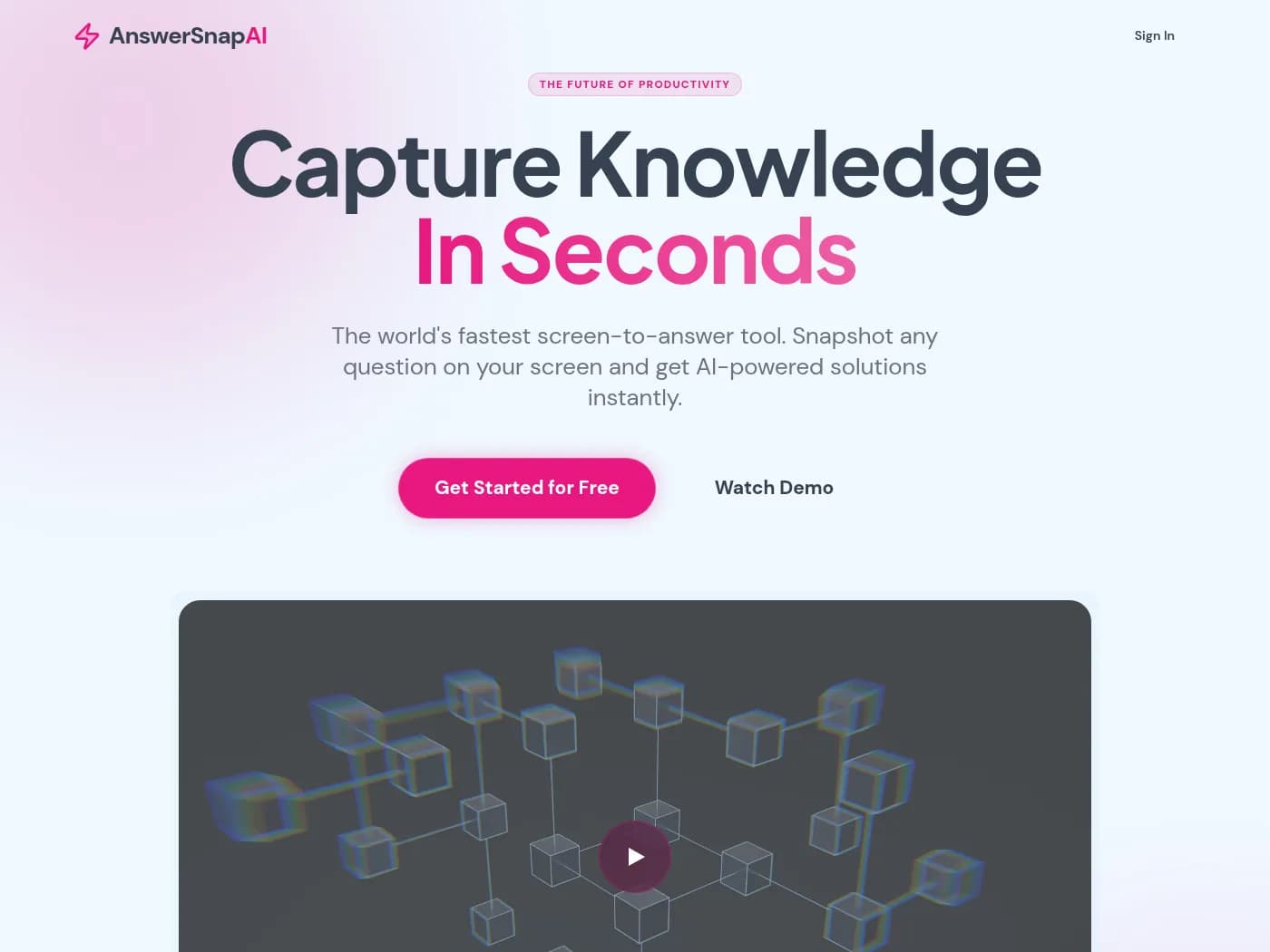 AnswerSnap AI Assistant