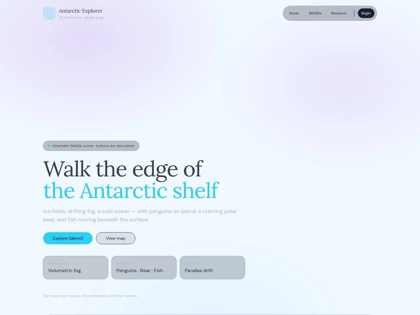 Antarctic 3D Explorer