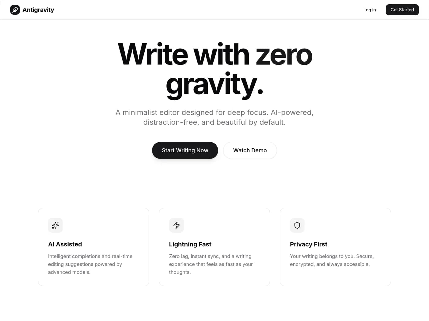 Antigravity Editor Clone