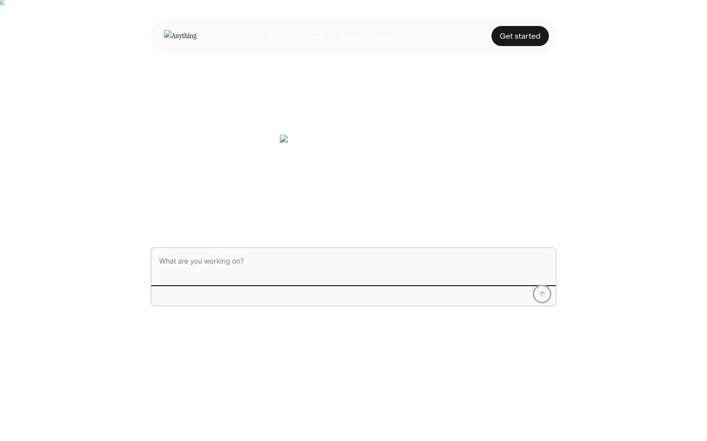 Anything homepage