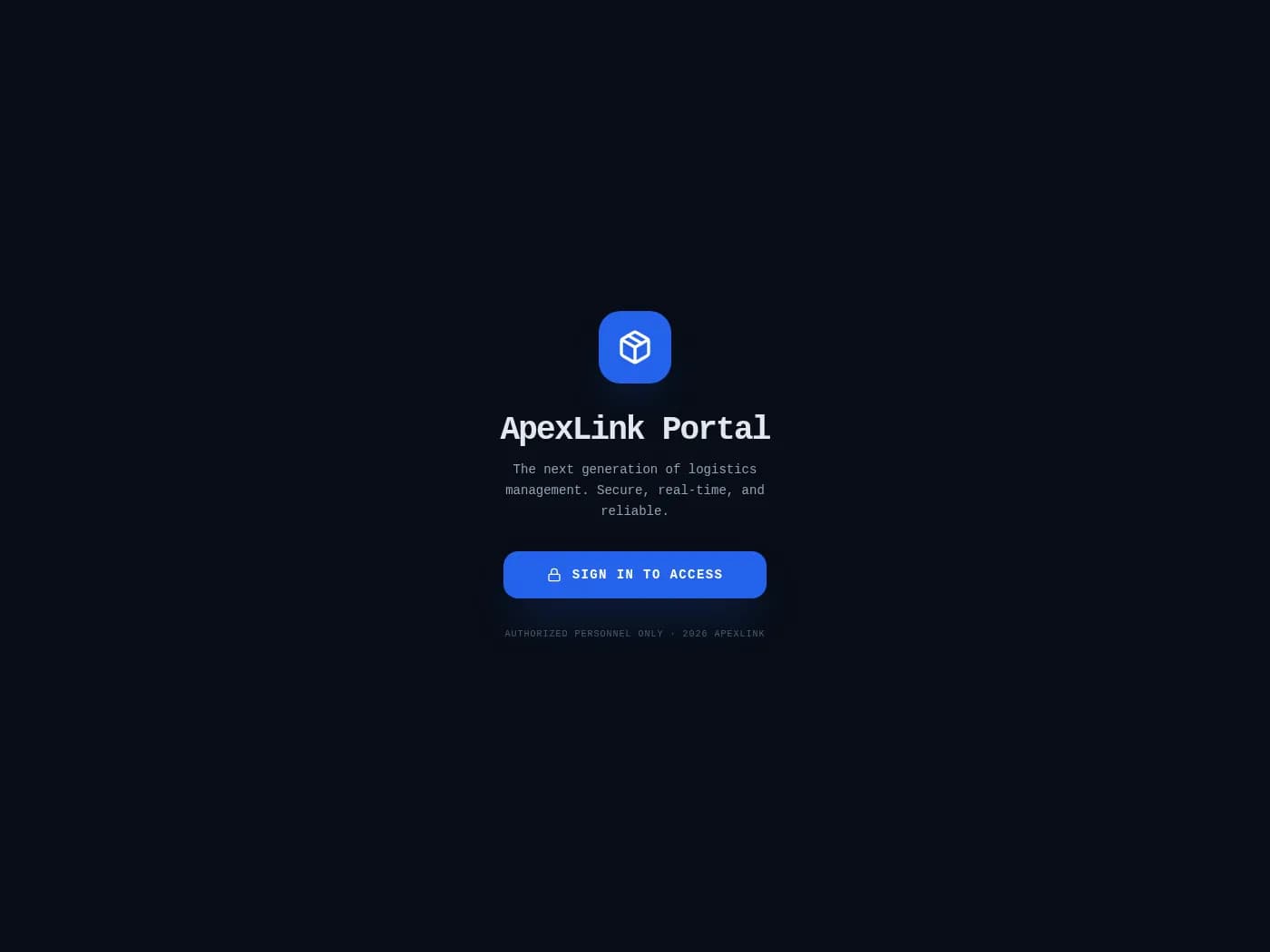 ApexLink Logistics Portal
