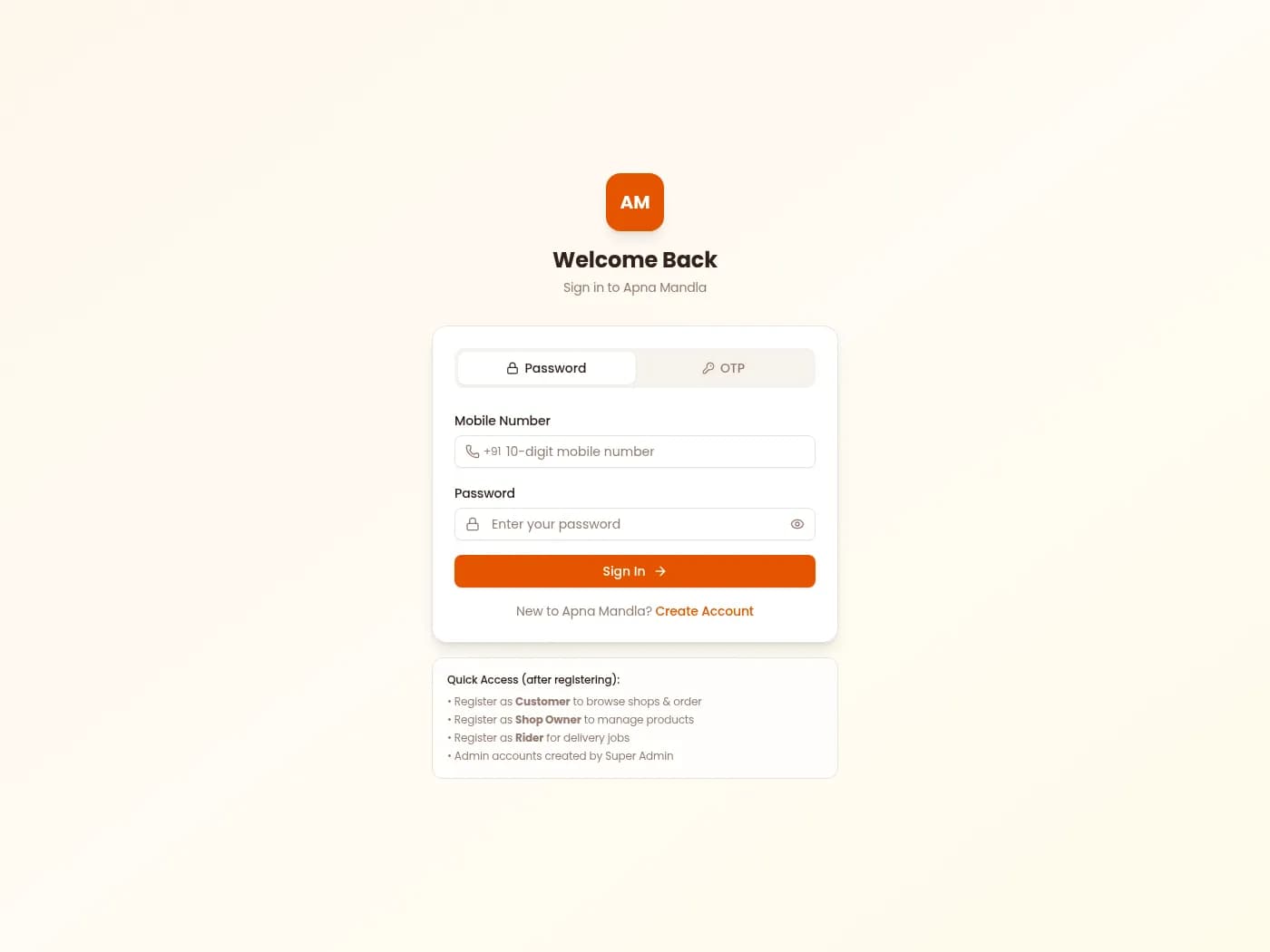 Apna Mandla Commerce Platform