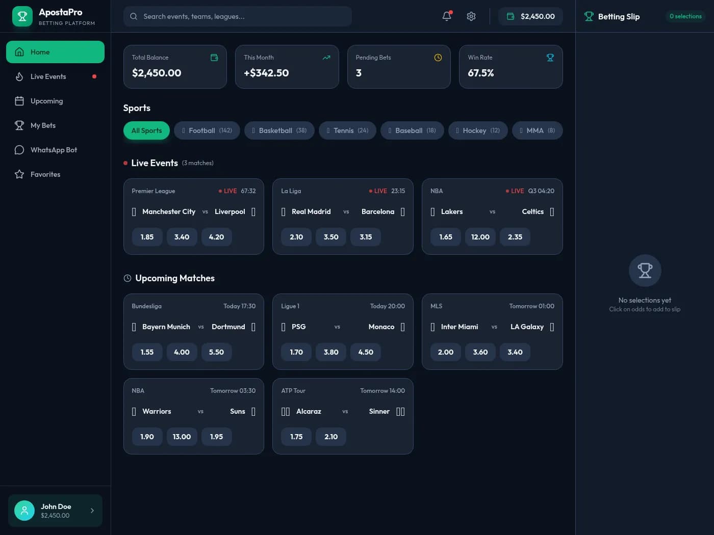 ApostaPro Platform
