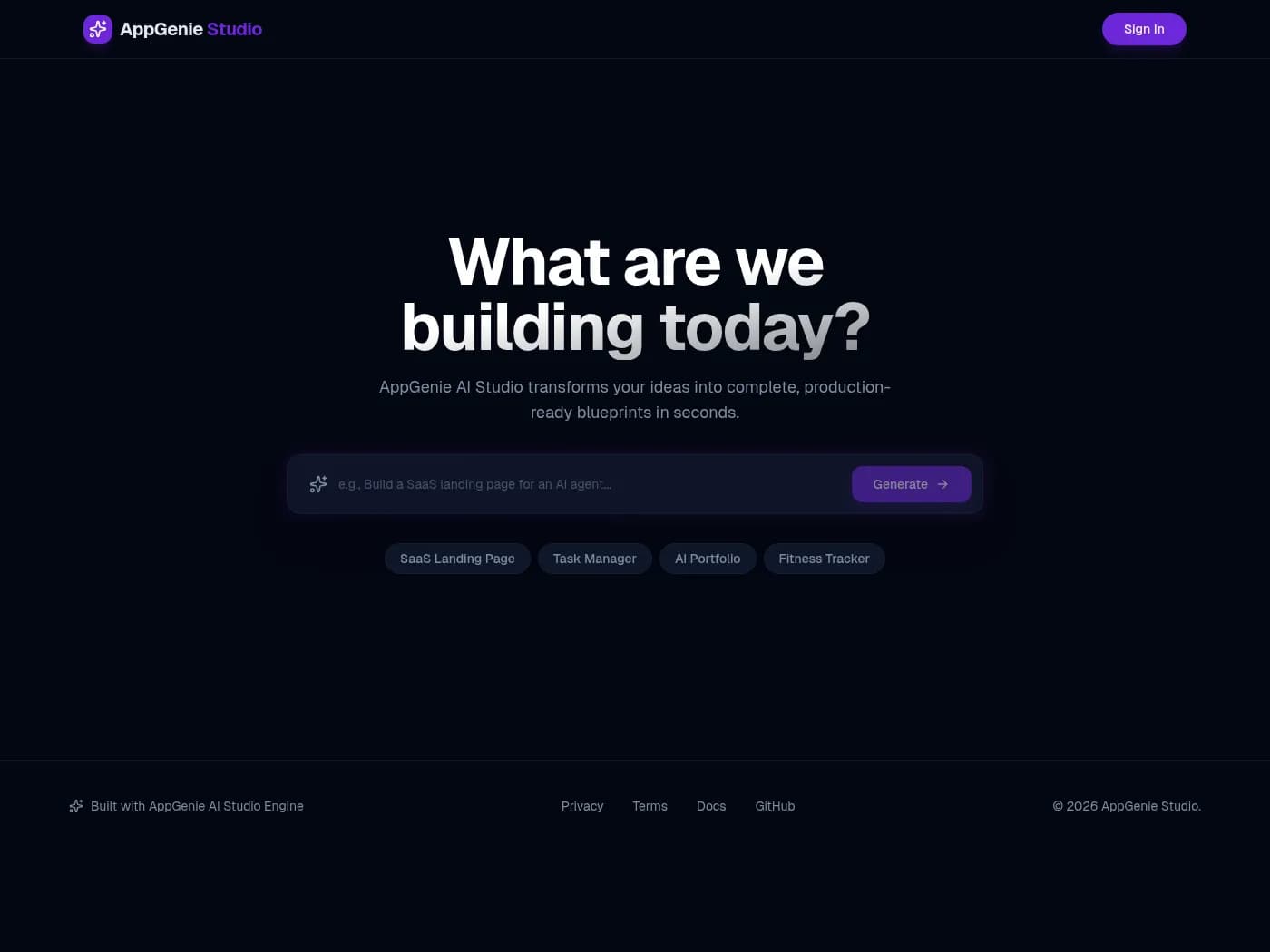 AppGenie AI Studio