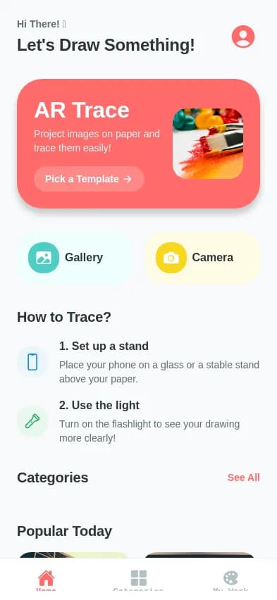 AR Trace Drawing Kids