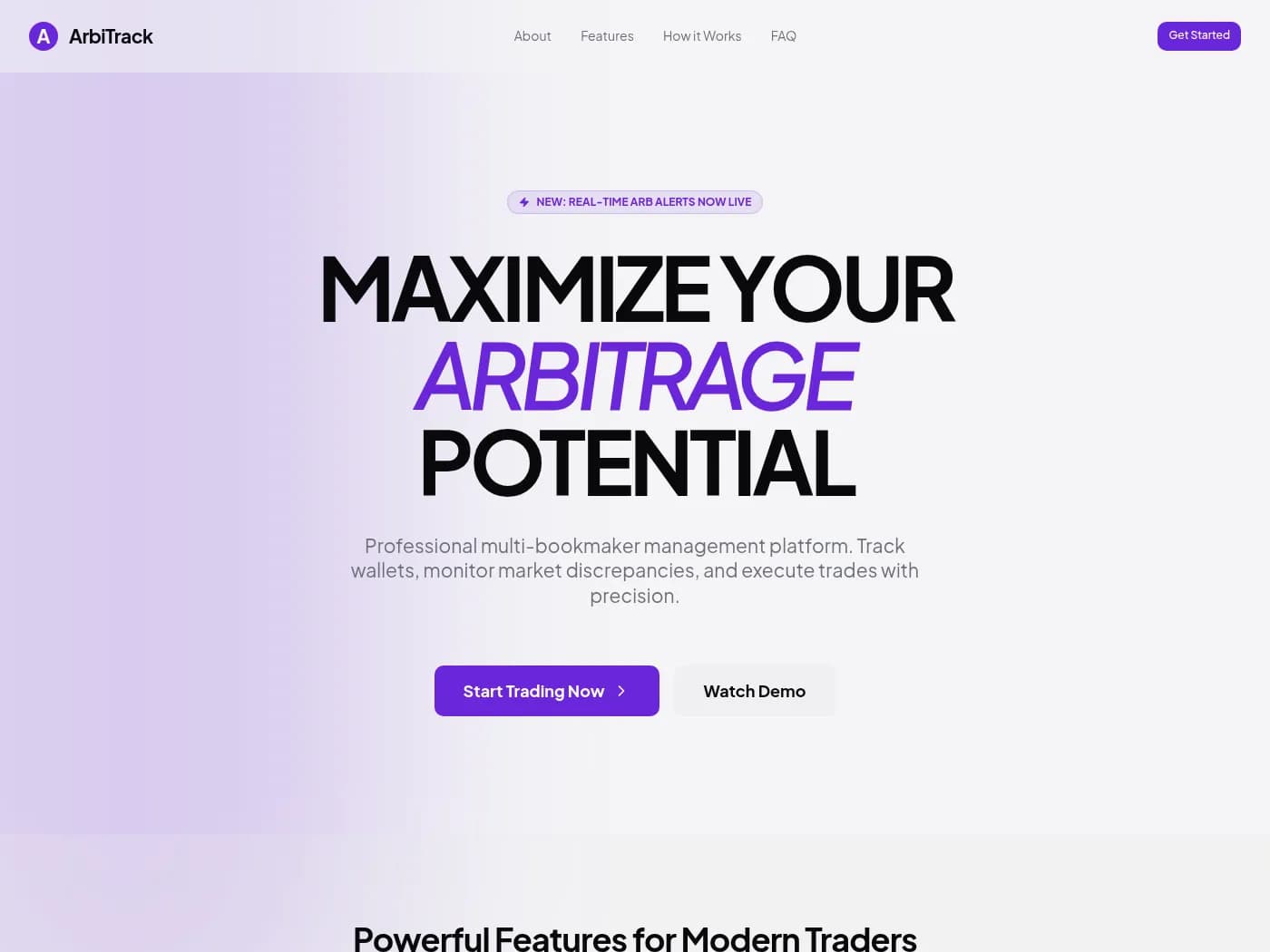 ArbiTrack Platform