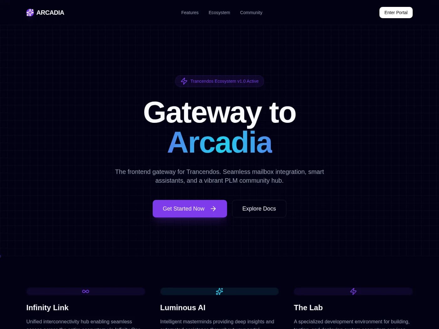 Arcadia Frontend Portal