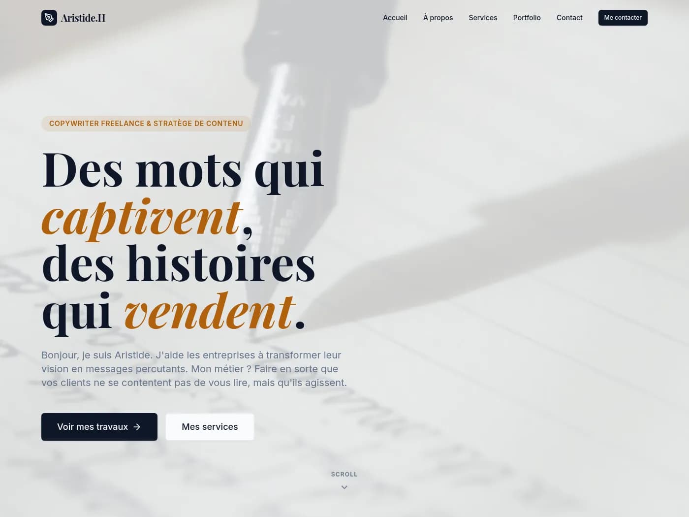 Aristide Portfolio Site