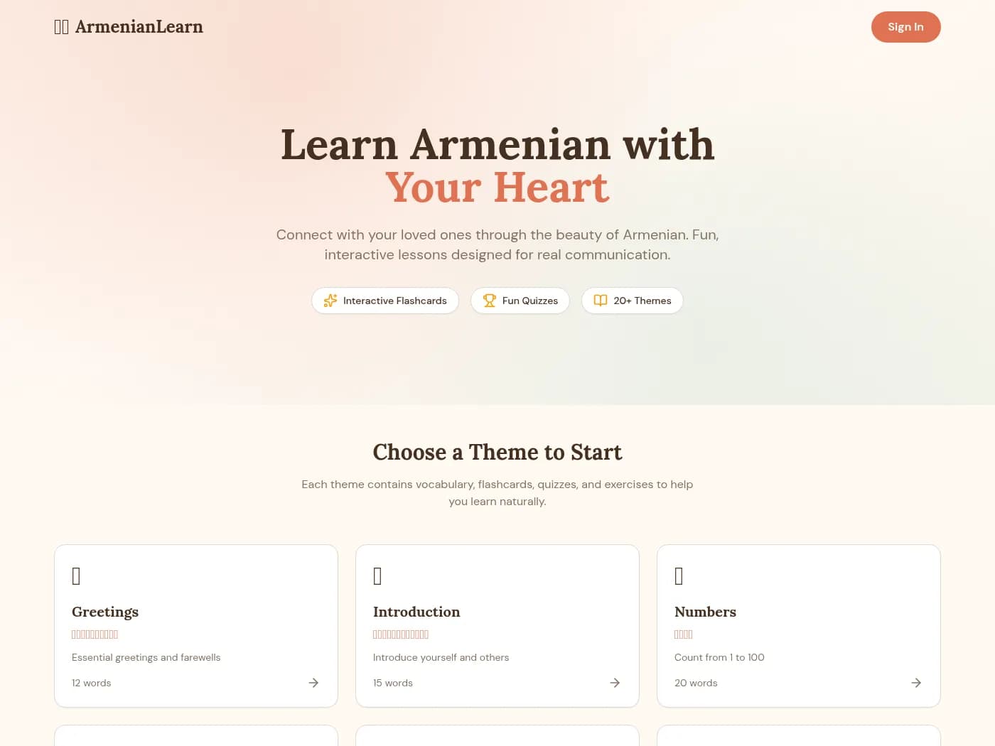 Armenian Language Learner