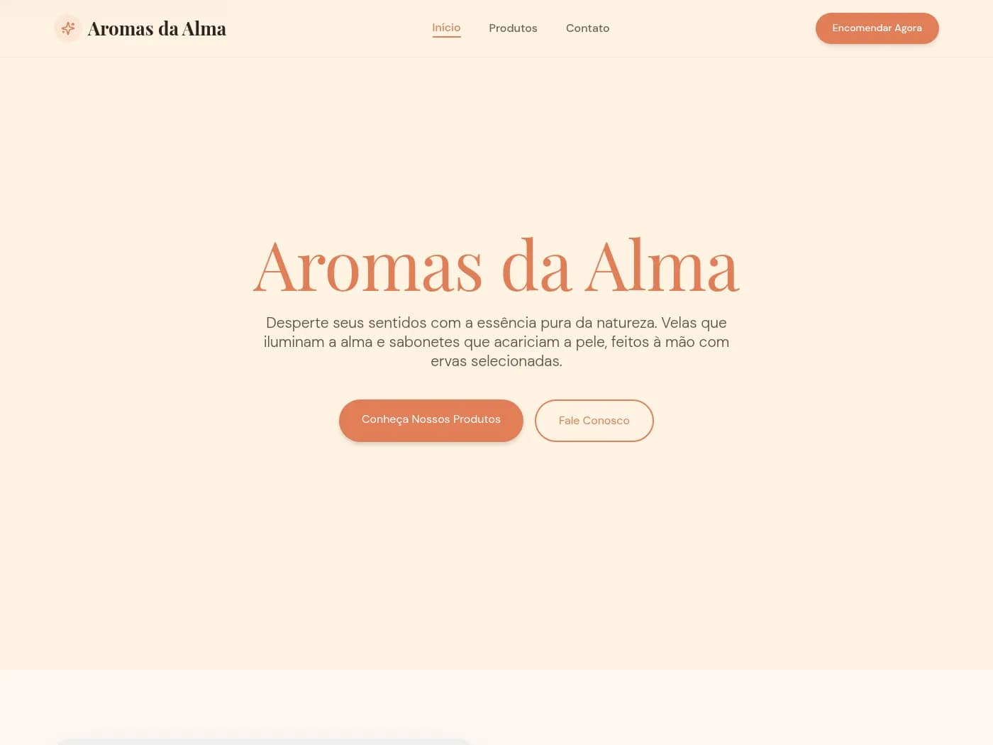 Aromas da Alma Site