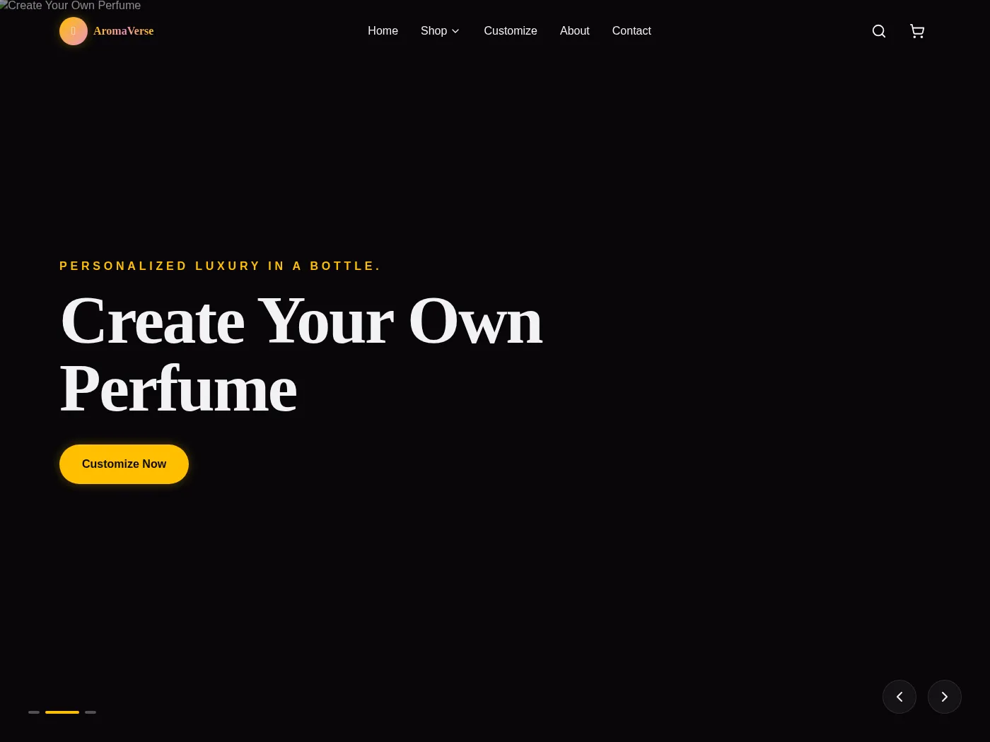 AromaVerse E-Commerce Site