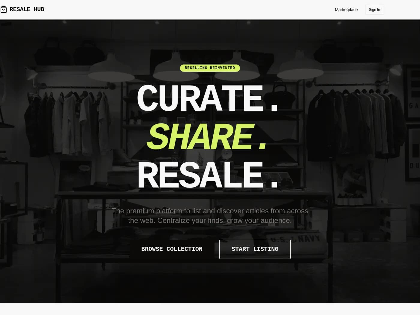 Article Resale Hub