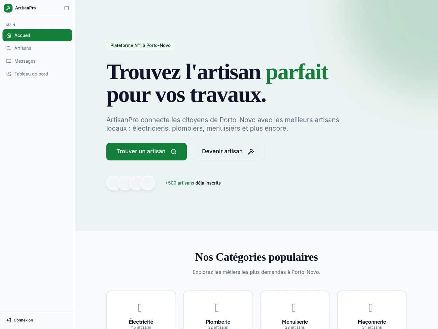ArtisanPro Platform