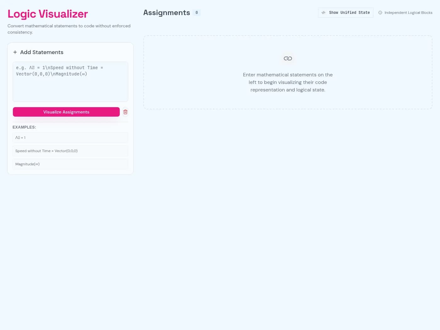 Assignment Logic Visualizer