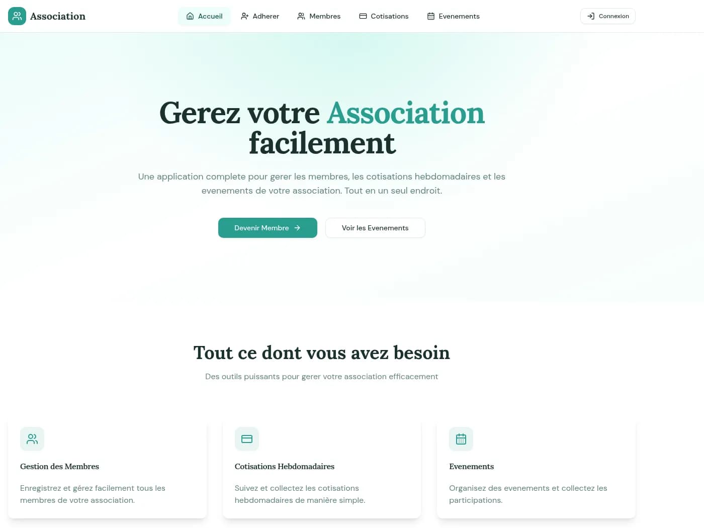 Association Member App
