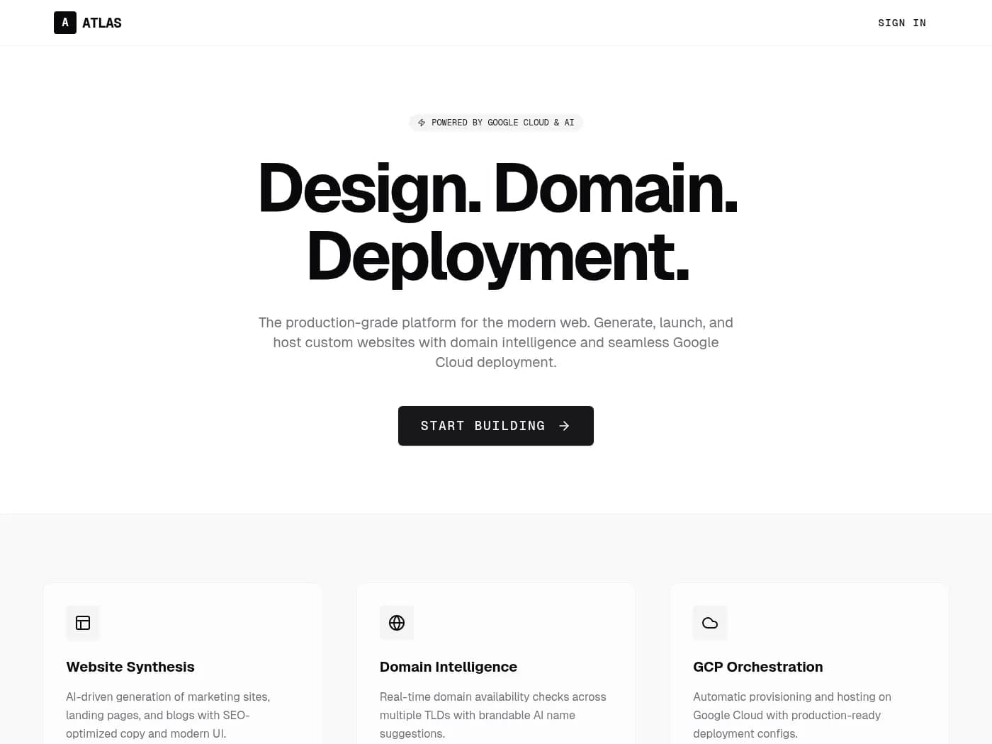 Atlas AI Web Builder